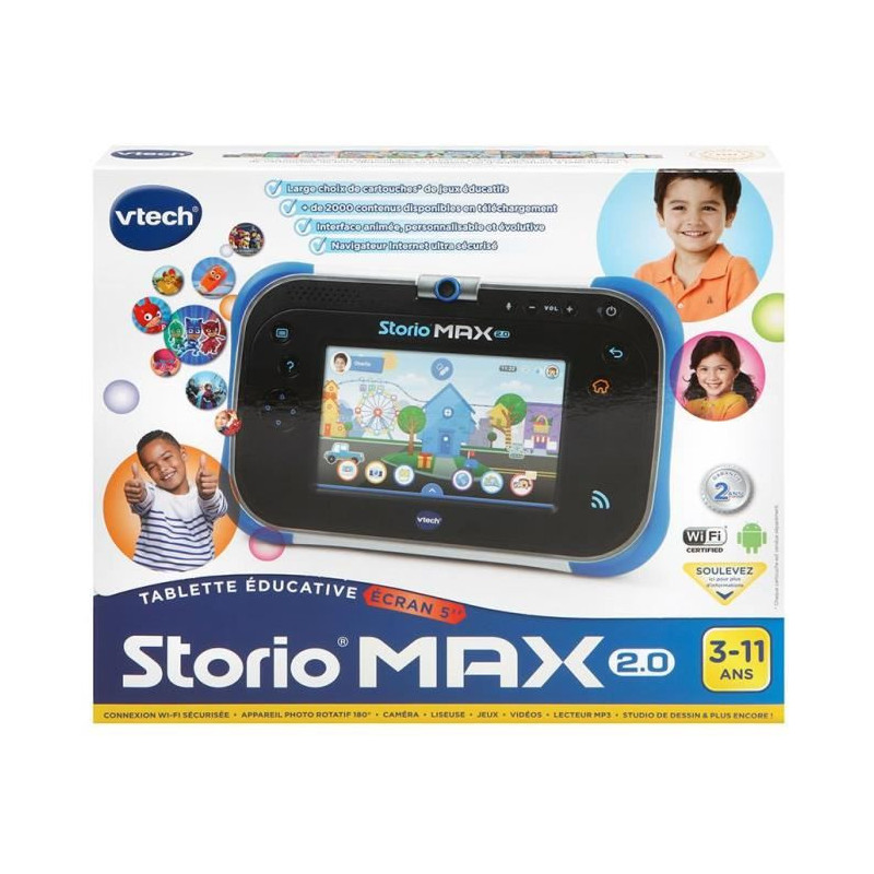 VTECH - Console Storio Max 2.0 5" Bleue - Tablette | Isleden