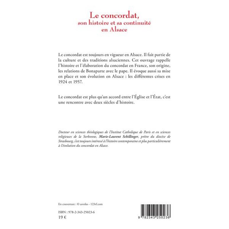 Le concordat, son histoire et sa continuité en Alsace - Marie-Laurent ...