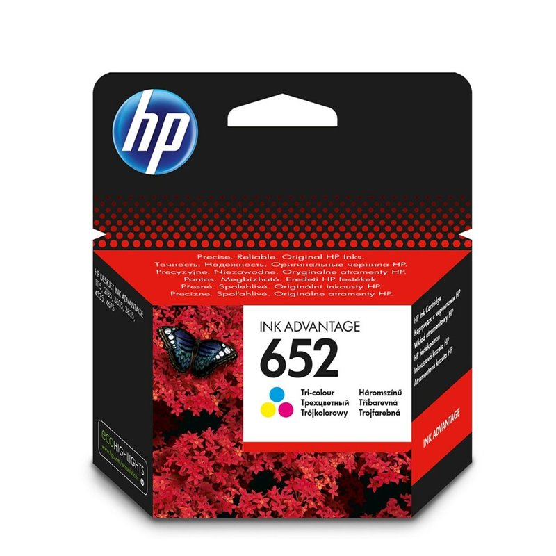HP 652 Tri-color Original Ink Advantage Cartridge cartouche d'encre 1 ...