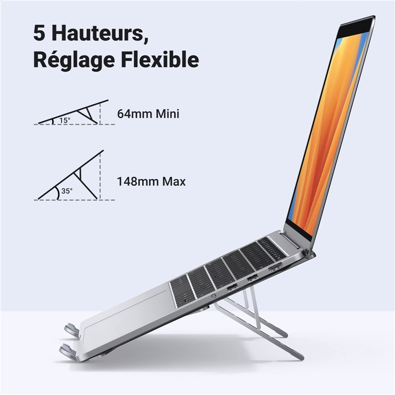 UGREEN Support Ordinateur Portable Aluminium Ventilé 8 à 17, | Isleden