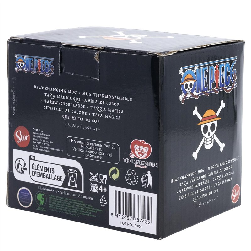 Stor One Piece Heat Change Luffy Ceramic Heat Reactive Coffe | Isleden