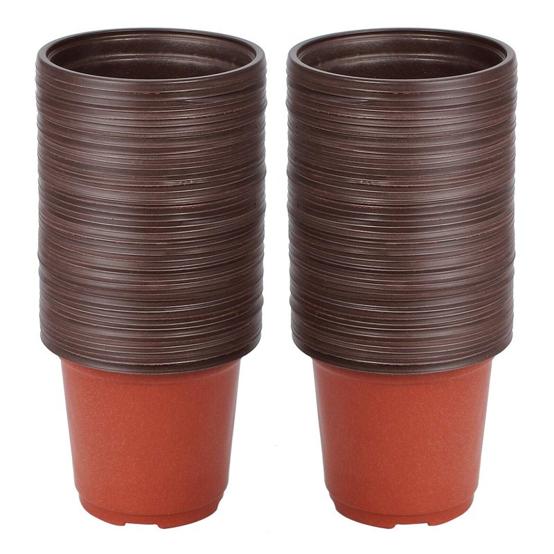 Pot de Fleur Petit, NETUME 100PCS Plastique Réutilisables Po | Isleden