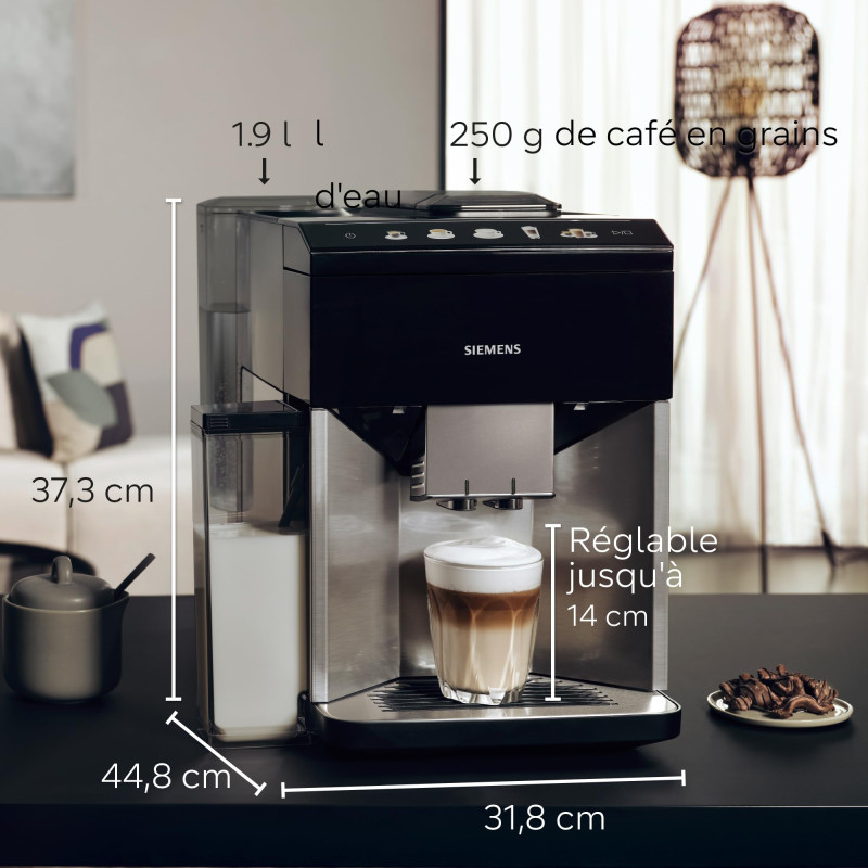 SIEMENS, machine à café tout automatique, EQ500, aromaDouble | Isleden