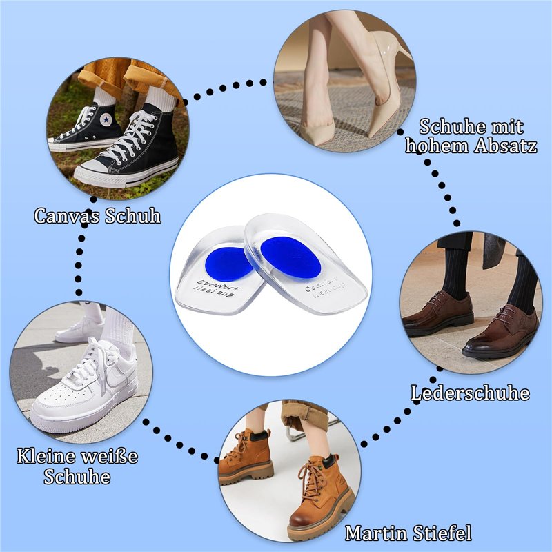MINISOISO 5 Paires Talonnettes en Gel, Epine Calcaneenne Sil | Isleden