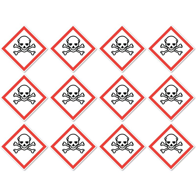 Toxique, symbole de danger : pictogramme de danger UN/GHS, a | Isleden