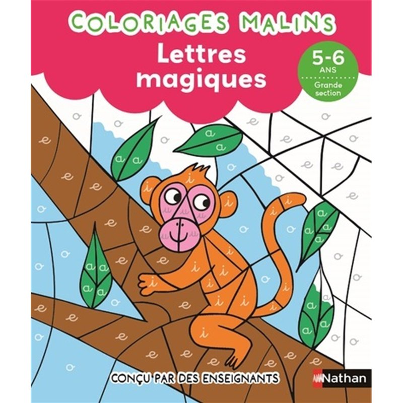 Lettres magiques GS - Coloriages malins -Isleden