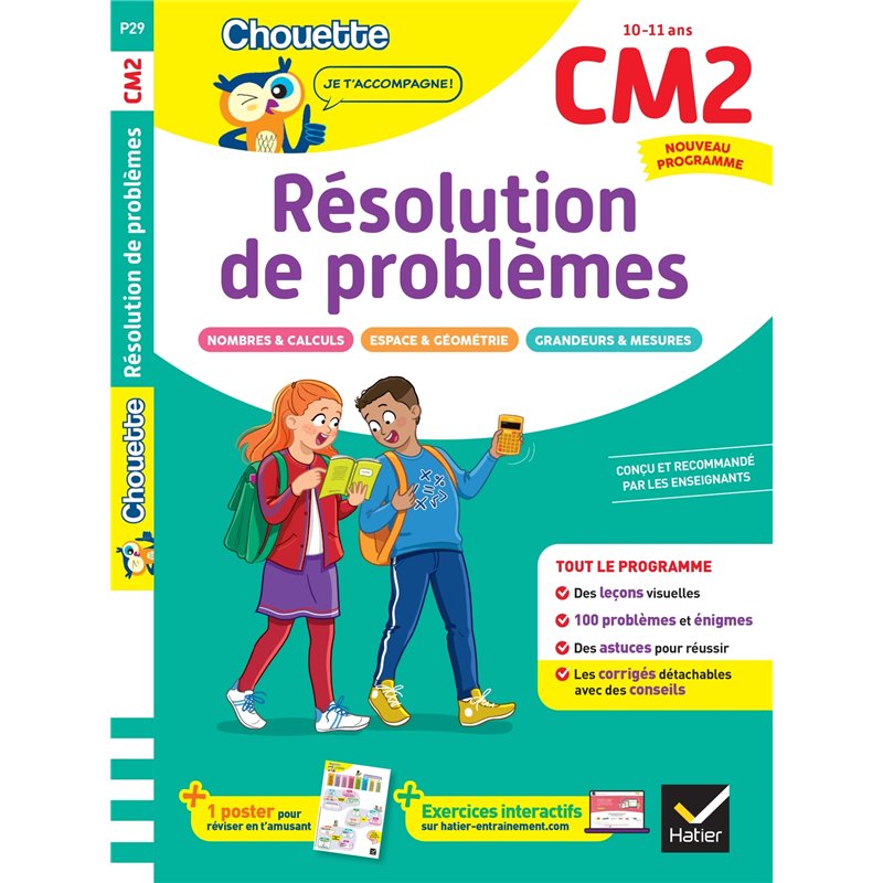 Résolution de problèmes CM2 - Cahier de soutien nouveau programme